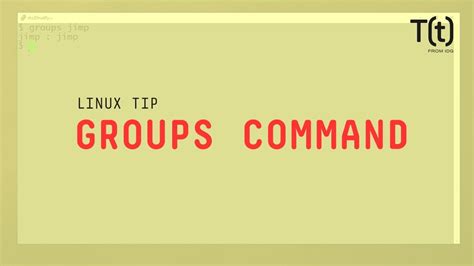 How To Use The Groups Command 2 Minute Linux Tips Youtube