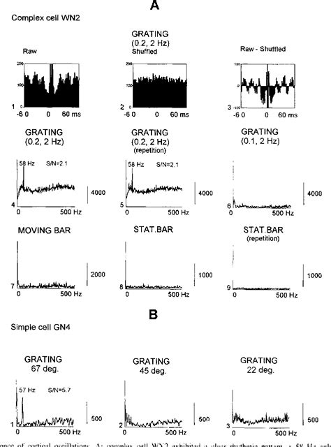 Figure 2 From Stimulus Dependent Oscillations In The Cat Visual Cortex Differences Between Bar