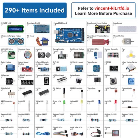 Sunfounder Ultimate Starter Kit For Arduino Mega 2560 Sunfounder