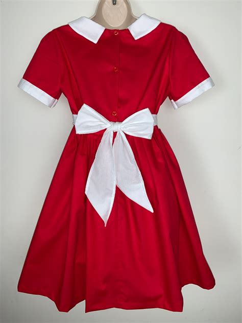New Movie Little Orphan Annie Red Costume Dress 4 Halloweenstage Play