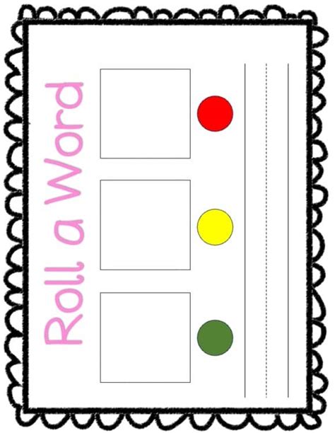 Roll And Write By PlayingPreK TPT