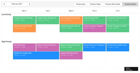 Timelines Devextreme Scheduler Codesandbox