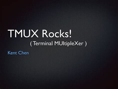 Tmux Rocks Ppt Free Download
