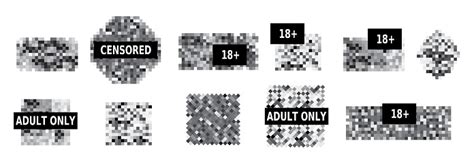 Censore Pixels Screen Tv Censoring Bars Square Sign Pixel Mosaic Blur