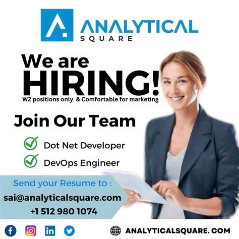 analytical square on linkedin w2 dotnetdeveloper devopsengineer hiring hiringjobs