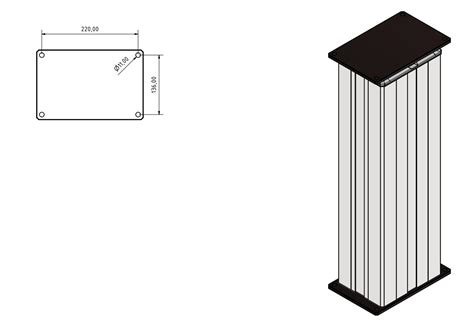 Linak Dl2 Set Of 1 Electric Lifting Columns For Heavy Duty