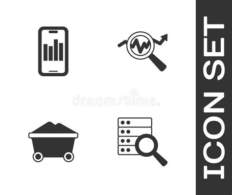 Set Server Mobile With Graph Coal Mine Trolley And Search Data