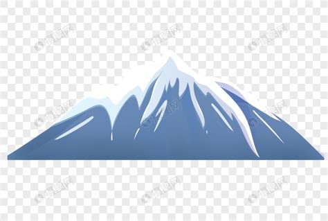 手绘雪山组合元素素材下载 正版素材401642289 摄图网