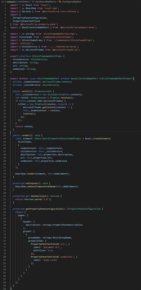Creating Visio Tabs And Apps For Teams With Sharepoint Framework Spfx Bvisual