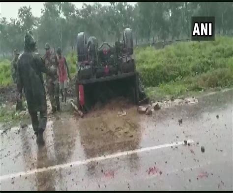 Assam Two Jawans Killed Three Injured As Vehicle Carrying Them Overturns