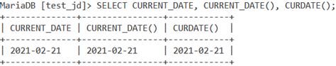 Mysql Curdate And Currentdate Print Current Date Mysqlcode