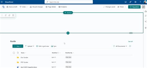how to use the sharepoint flexible section shortpoint support