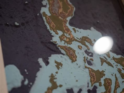Topographic Map Of The Philippines W Bathymetry By Dotted Lines