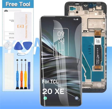 Screen Replacement For Tcl 20 Xe 5g 5087 5087z Lcd Display Touch Digitizer Assembly With Tools