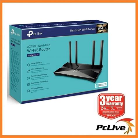 TP-Link Archer AX1500 Next-Gen Wi-Fi 6 Gigabit Router Dual Band ...