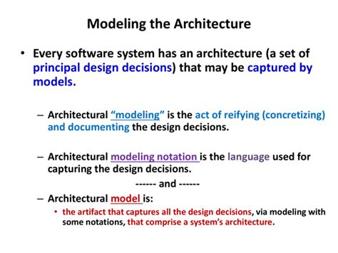 Modeling Software Architecturedesign Chap 6