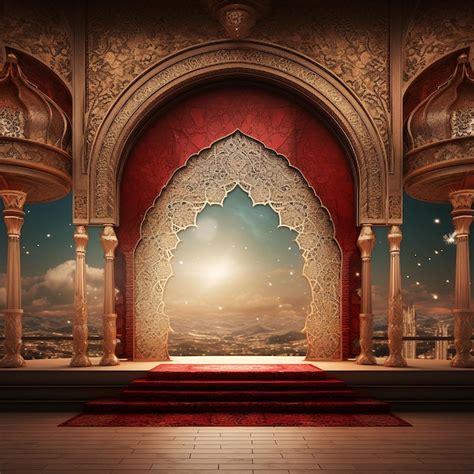 Premium Photo Mughal Arc Backdrop Designs