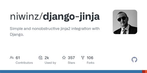 Github Niwinzdjango Jinja Simple And Nonobstructive Jinja2 Integration With Django
