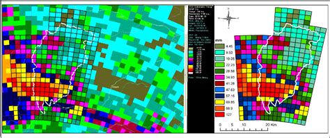 Figure 3 From A Gis Based Methodology To Combine Rain Gauge And Radar Rainfall Estimates Of