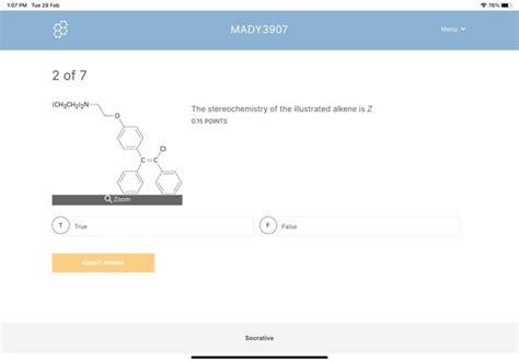 Solved The Stereochemistry Of The Illustrated Alkene Is Z