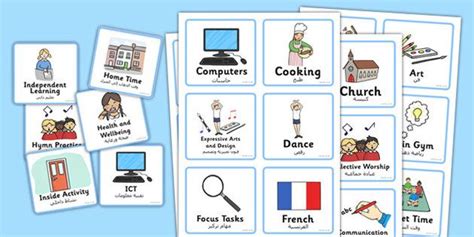 Visual Timetable Nursery Fs2 Arabic Translation Visual Timetable Visual Schedules Visual