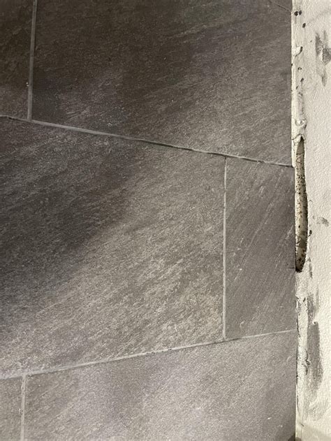 inconsistent grout color r tile