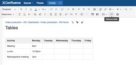 Confluence How To Delete A Table On A Confluence Page Confluence Seibert Group Answers