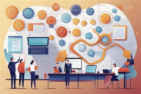 Premium Photo Team Collaboration Concept Reporting Charts Development Analysis Workflow