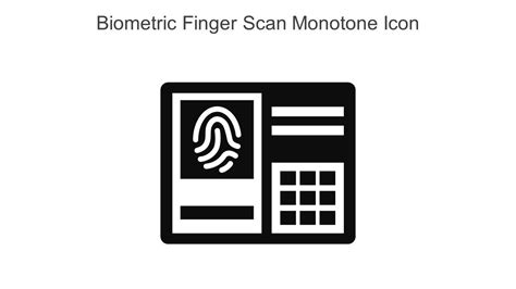 Biometric Finger Scan Monotone Icon In Powerpoint Pptx Png And Editable Eps Format Ppt Example