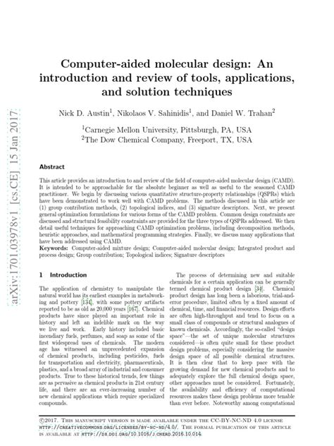 Good Computer Aided Molecular Design Pdf Computational Chemistry Quantitative Structure