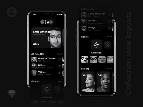 Collection View Layouts Concept Free Psd Ui Download