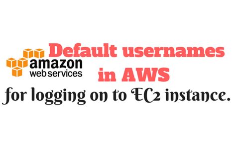 default usernames in aws for logging on to different linux distros ec2 instance ux techno