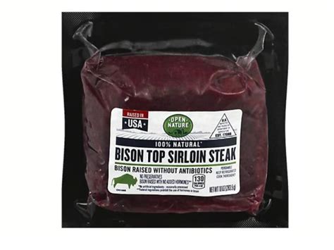 Bison Top Sirloin Steak Nutrition Facts Eat This Much