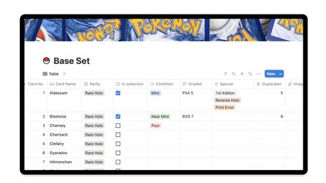 Notion Pokémon Tcg Base Set Card List