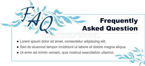 Template Of Design For FAQ Stock Vector Illustration Of Idea 47408894