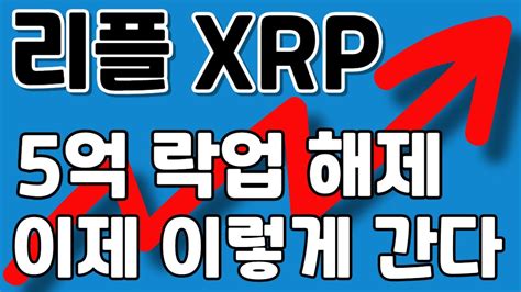리플 5억 락업해제 이제 이렇게 간다 Youtube