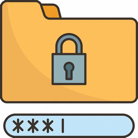 Password Folder Access Protection Security Icon Download On