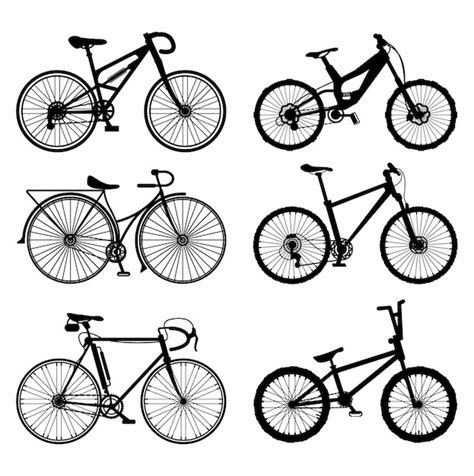Набор ретро велосипедов | Бесплатно векторы