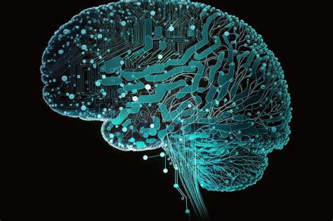 Brain Implanted With Artificial Inteligence Microchips Ai Brain Human Brain Implanted With Ai