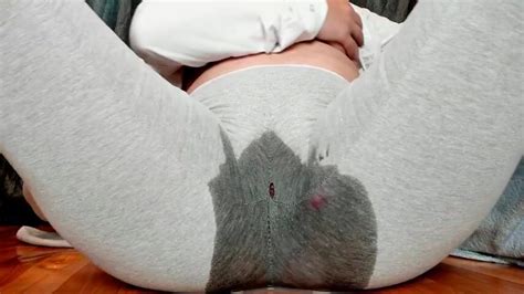 Leaky Mess Inside Her Leggings Part 1