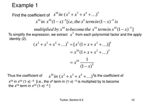 PPT Section Calculating Coefficients Of Generating Functions PowerPoint Presentation ID
