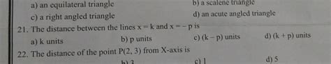 A An Equilateral Triangleb A Scalene Trianglec A Right Angled Triang