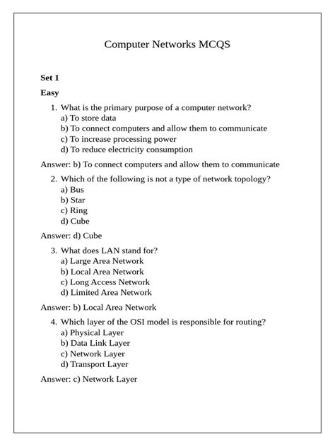 Computer Networks Mcqs Pdf Computer Network Internet Protocols