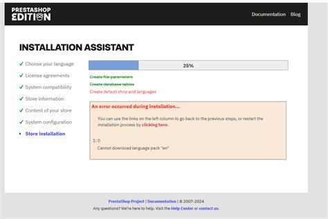Solved For Now Cannot Download Langues Pack En General Topics Prestashop Forums