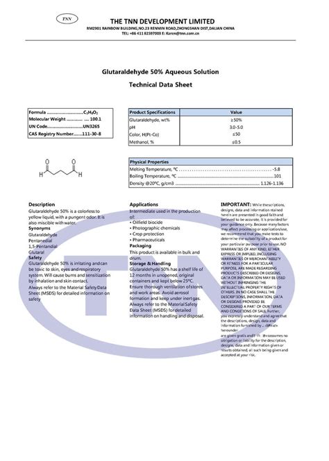 Glutaraldehyde Formaldehyde Karen Liu