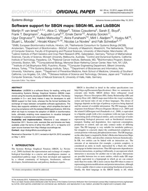 Pdf Software Support For Sbgn Maps Sbgn Ml And Libsbgn