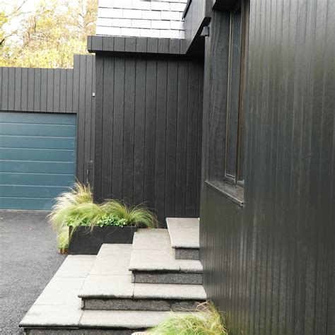 Black Cladding Private Residence Leatherhead Accoya Acetylated Wood High Performance Long