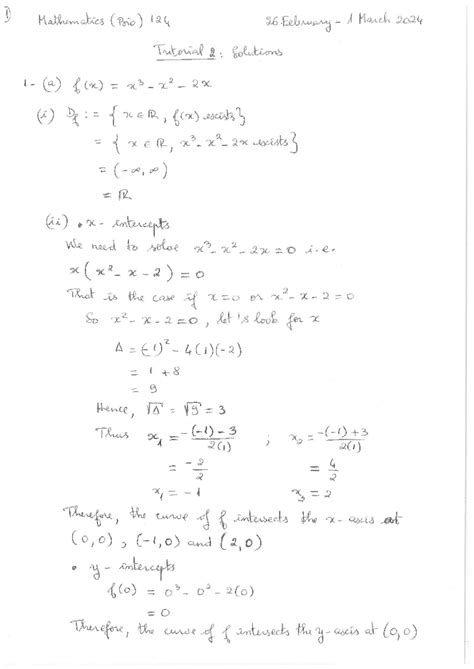 Tut2 Sol Answers To Tut 2 1 Mathematics Prio 124 26 1 March 2024
