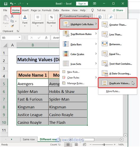 How To Use Conditional Formatting To Compare Two Columns In Excel