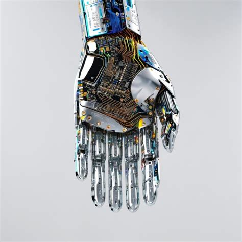 Premium Photo Robotic Hand With Attached Circuit Board